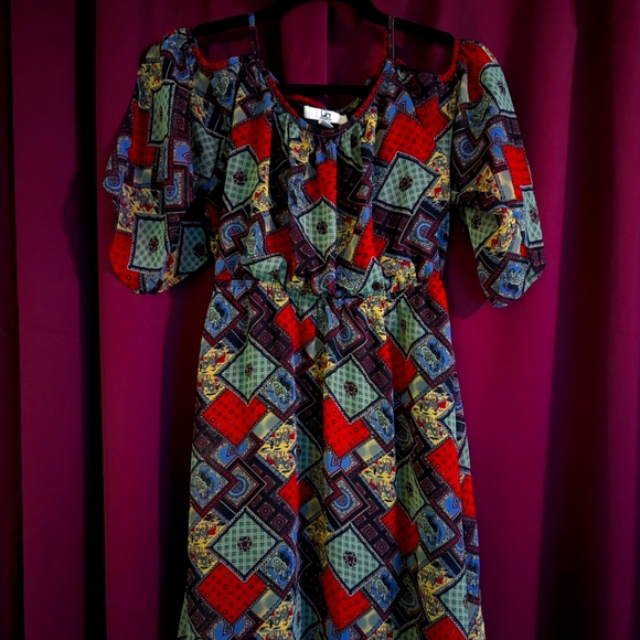 Ya Los Angeles | Dresses | Gypsy Style Patchwork Print Shear Sundress ...